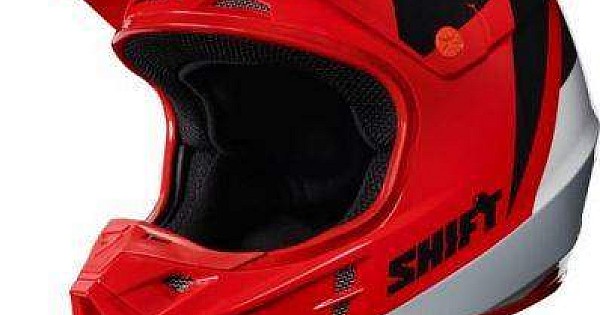 MX-HELMET WHIT 3 TARMAC HELMET ECE RED